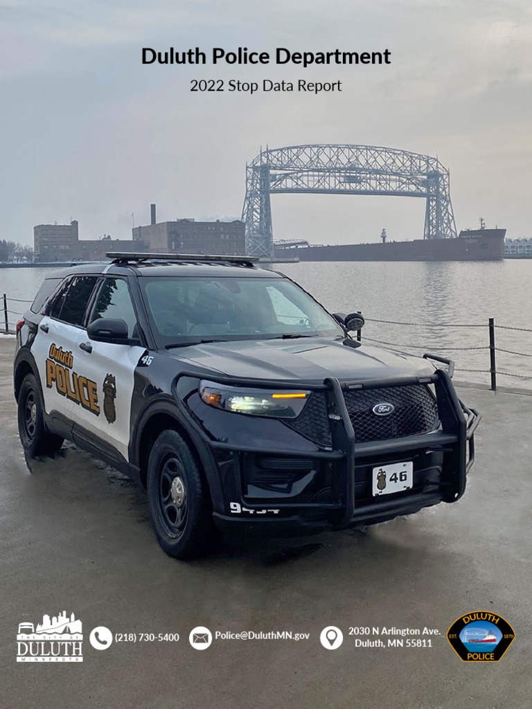 Duluth Police Department 2022 Stop Data Report | PDF | Race And ...