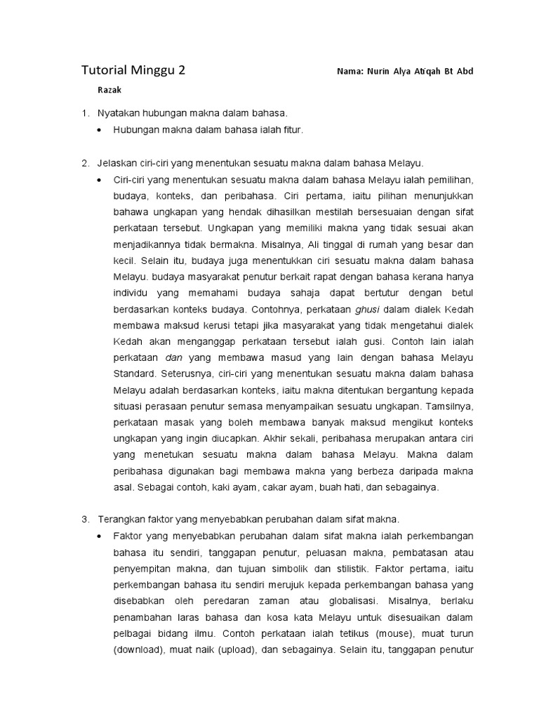 Tutorial 2 BMMB3123 | PDF