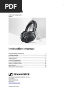 Sennheiser Momentum 4 User Manual | PDF | Headphones | Bluetooth