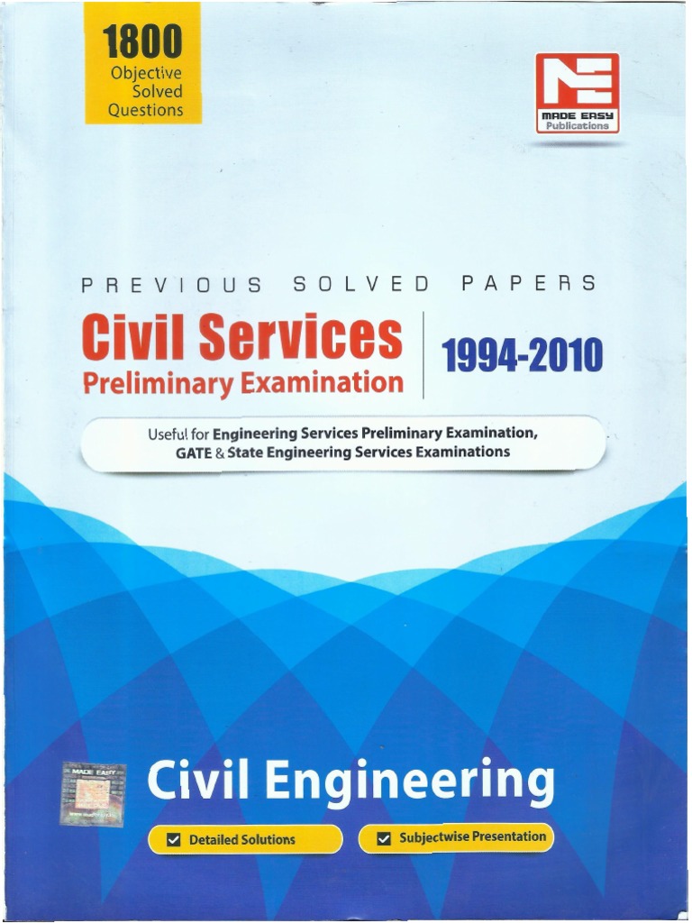 MADE EASY Editorial Board - CSE (Prelims) - Civil Engineering-MADE EASY ...