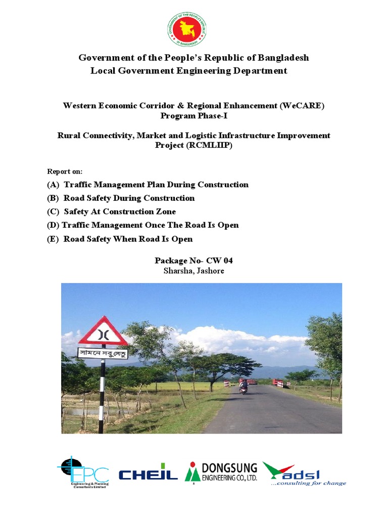 Traffic Management Plan (TMP) - CW-04 | PDF | Traffic | Traffic Collision