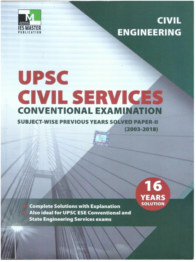 IES Master Editorial Board - CSE (Mains) - Civil Engineering - Volume 2 ...