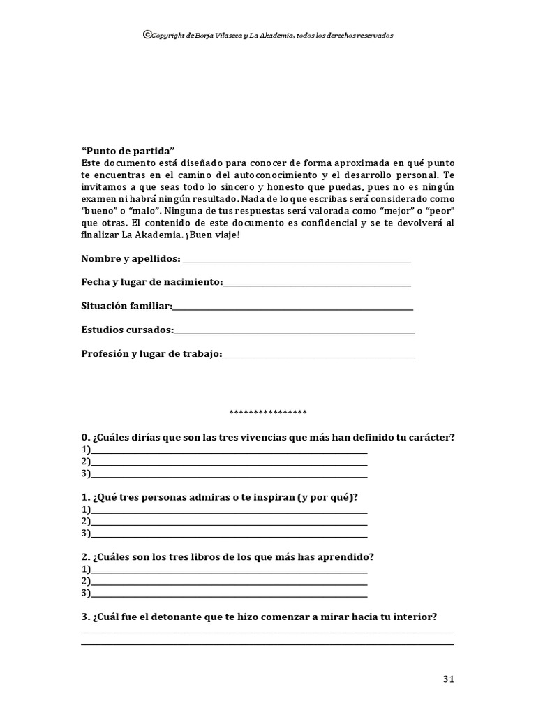 Punto de Partida | PDF