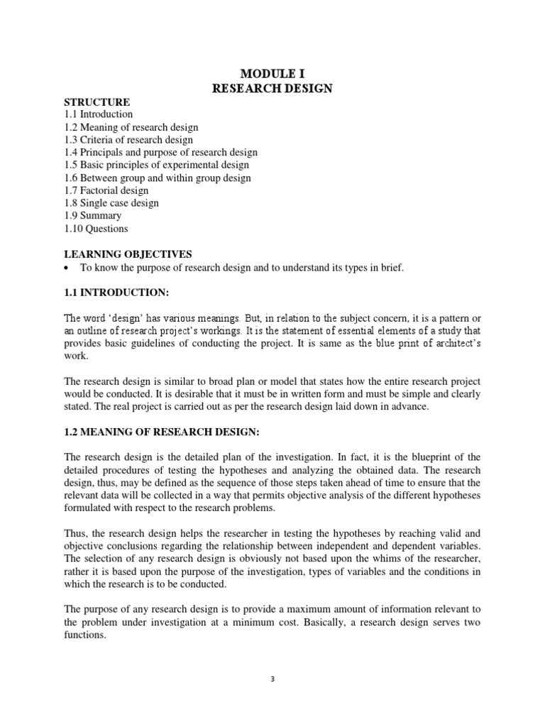 Textual Notes - Research Design | PDF | Experiment | Variance