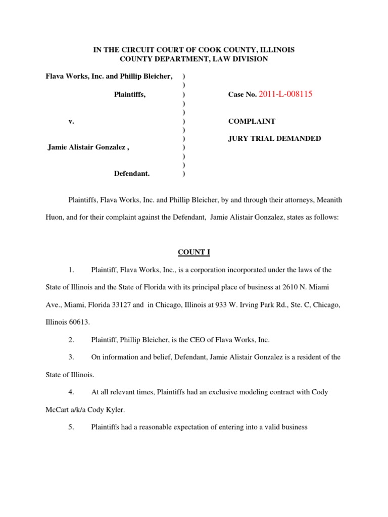 Flava Works vs. Gonzalez: Contract Interference | PDF | Virginia ...