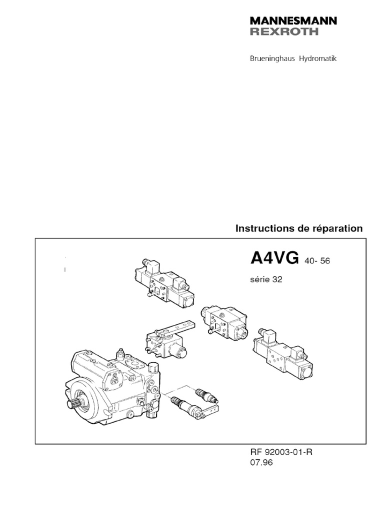 A4VG Repair Manual | PDF