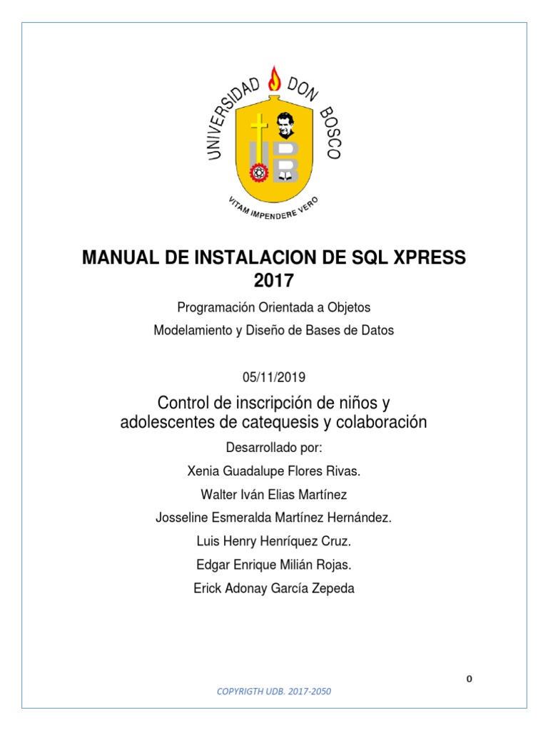 Guía de Instalación SQL XPRESS 2017 | PDF | Plataformas de computación ...