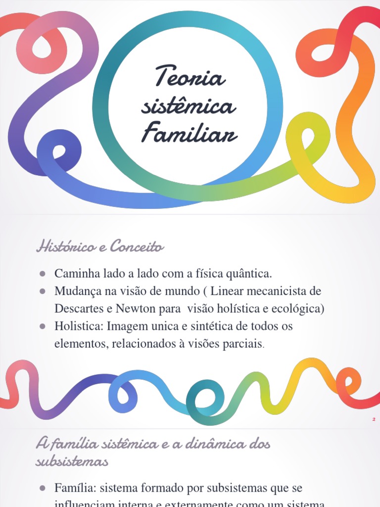 Teoria Sistemica Familiar Pdf Família Sistema