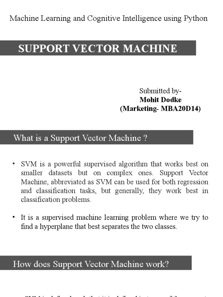 Support Vector Machine Pdf Support Vector Machine Computer Programming