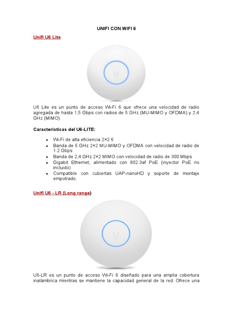 Unifi Con Wifi 6 | PDF | Ieee 802.11 | Wifi