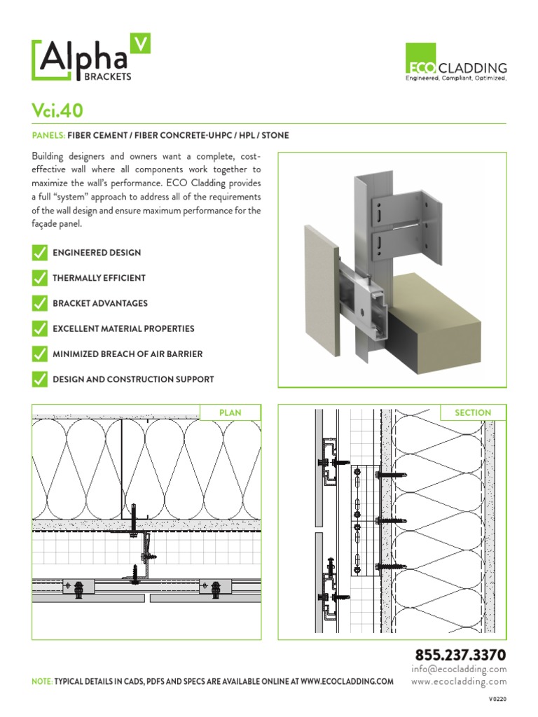 ECO Cladding Alpha Vci.40 Intro (V0220) | PDF | Wall | Building Insulation