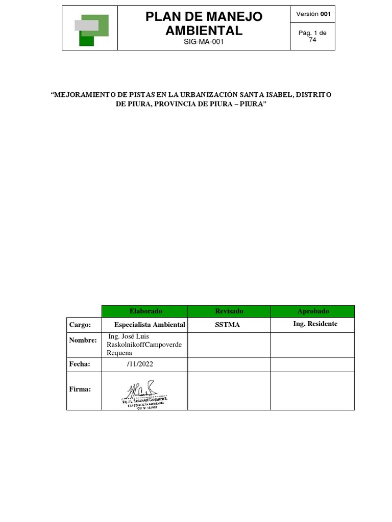 Pama de Santa Isabel | PDF | Residuos | Gestión de residuos