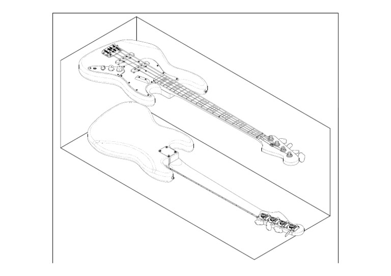 Fender Jazz Bass Isometric View 01-Model | PDF