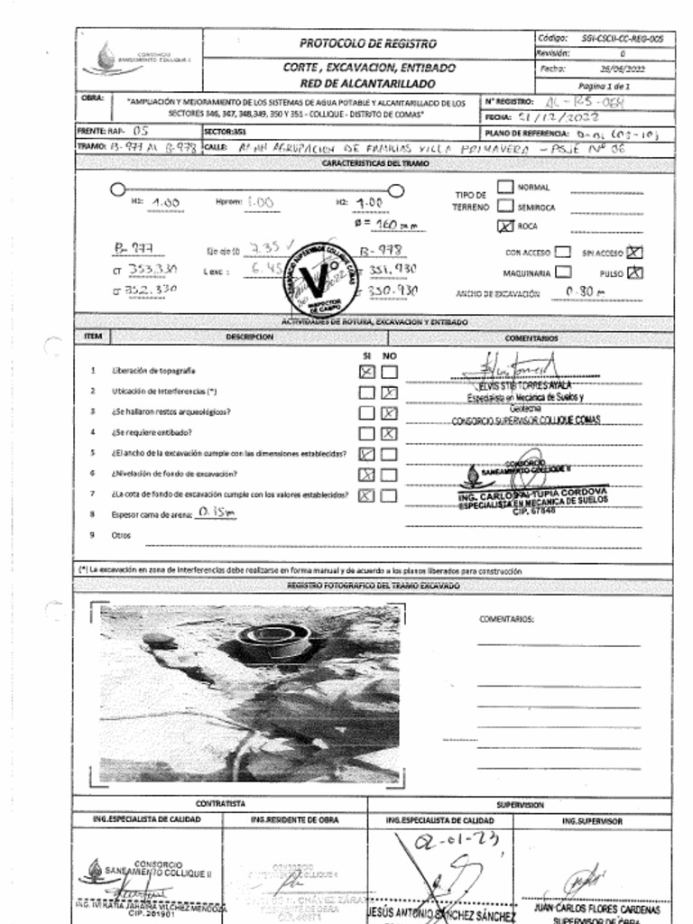 Protocolos de Excavacion Alc | PDF