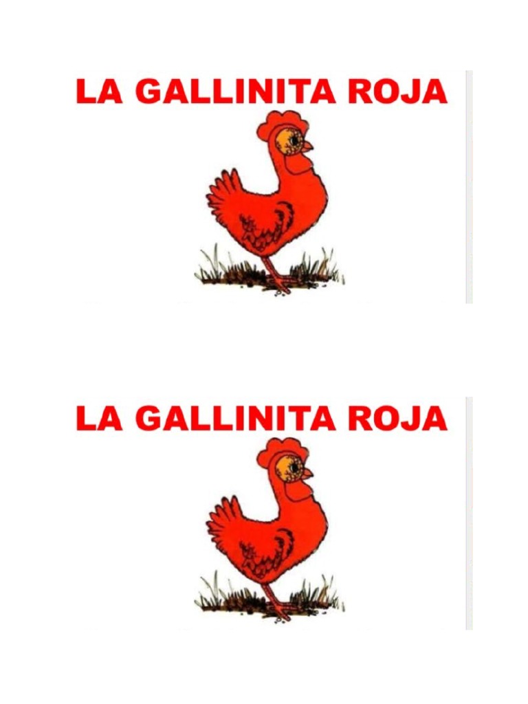 Cuento De La Gallinita Roja Pdf