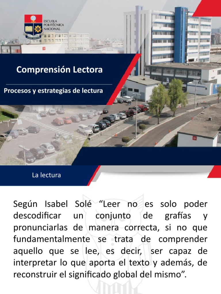 Clase 4 - PROCESOS DE COMPRENSIÓN LECTORA | PDF | Comprensión lectora ...