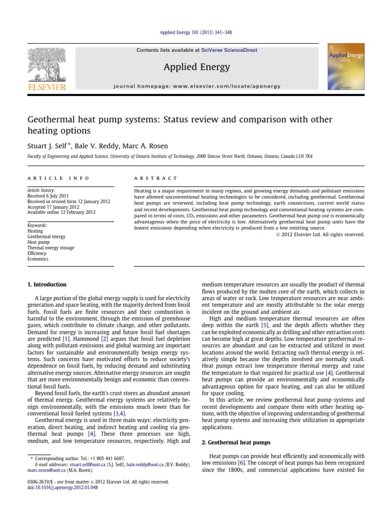 Self Et Al. 2013 | PDF | Heat Pump | Heat Exchanger