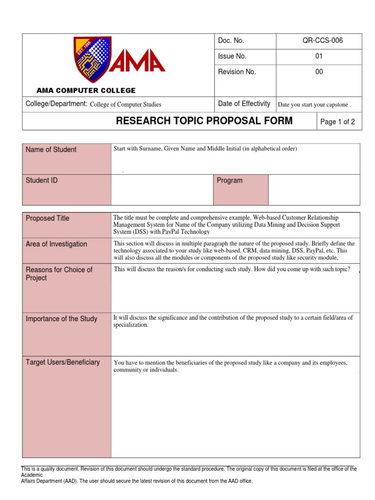 Title Proposal Editable - 1 | PDF | Decision Support System ...