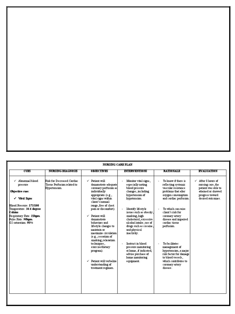 NCP | PDF | Hypertension | Blood Pressure