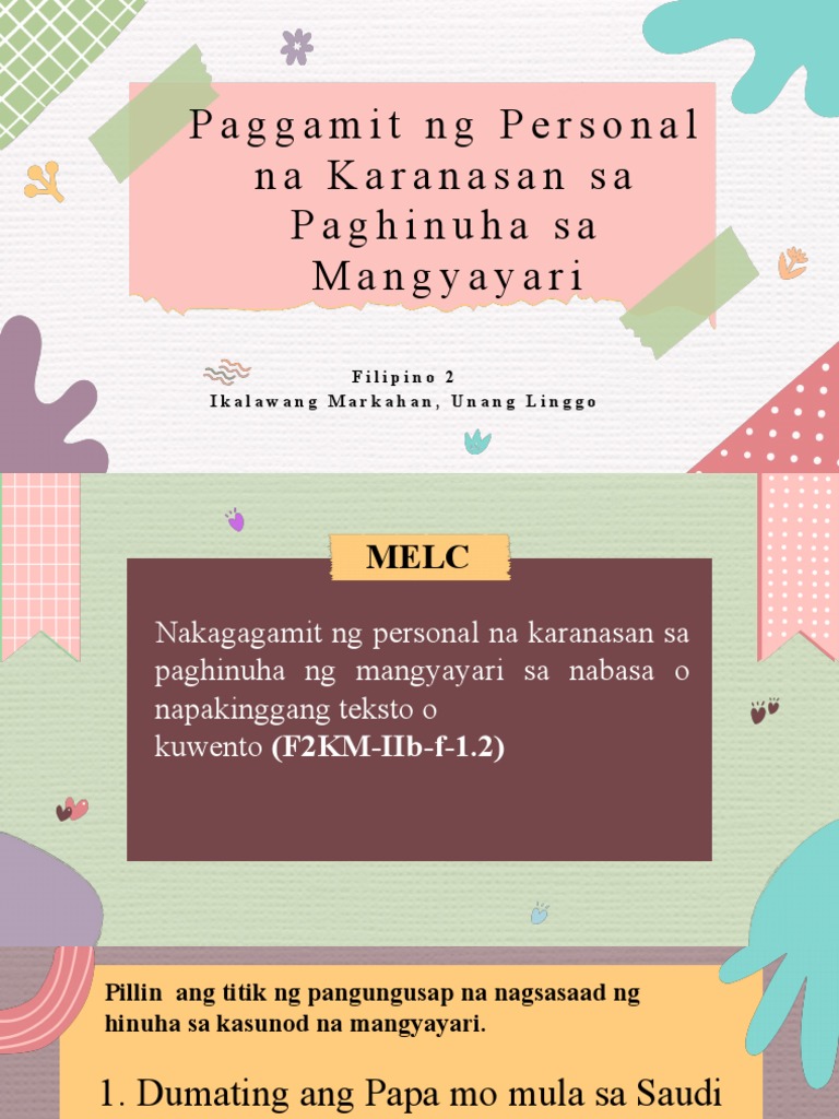 Filipino PPT q2w1 | PDF