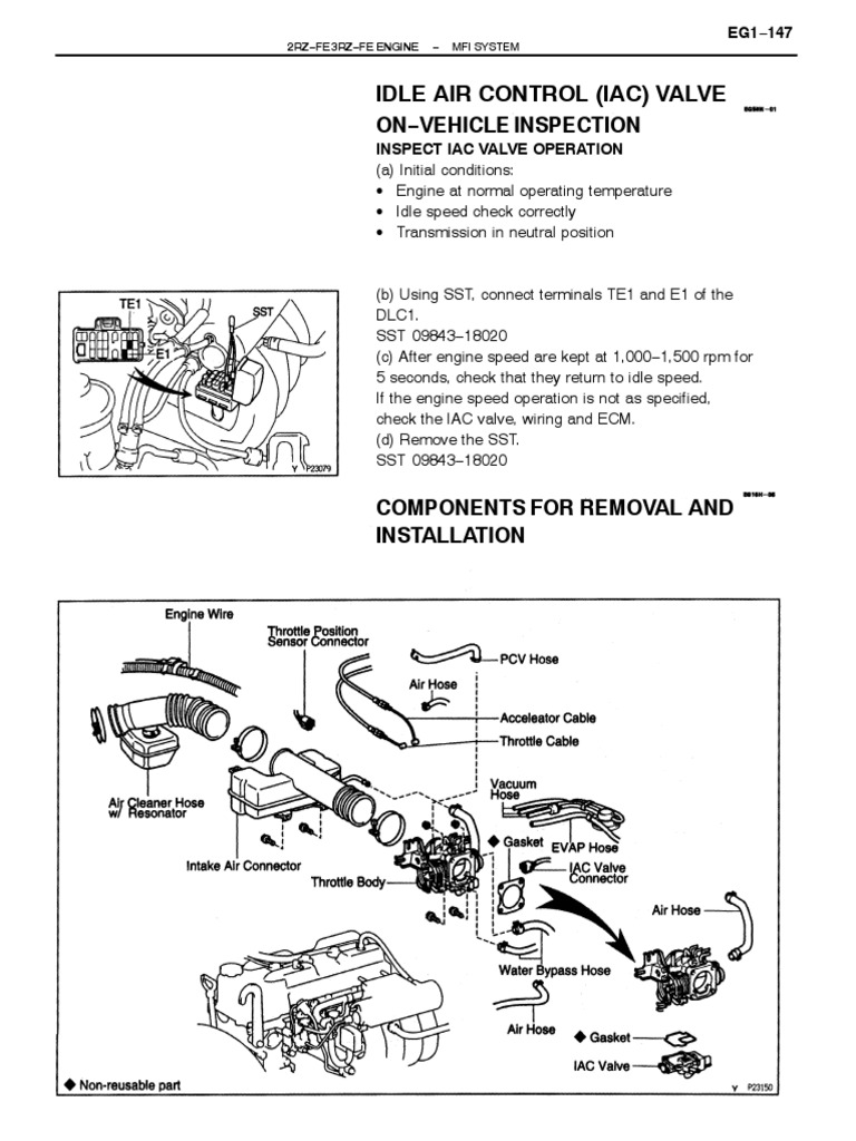 Idle Air Control Iac Valve Pdf Valve Throttle