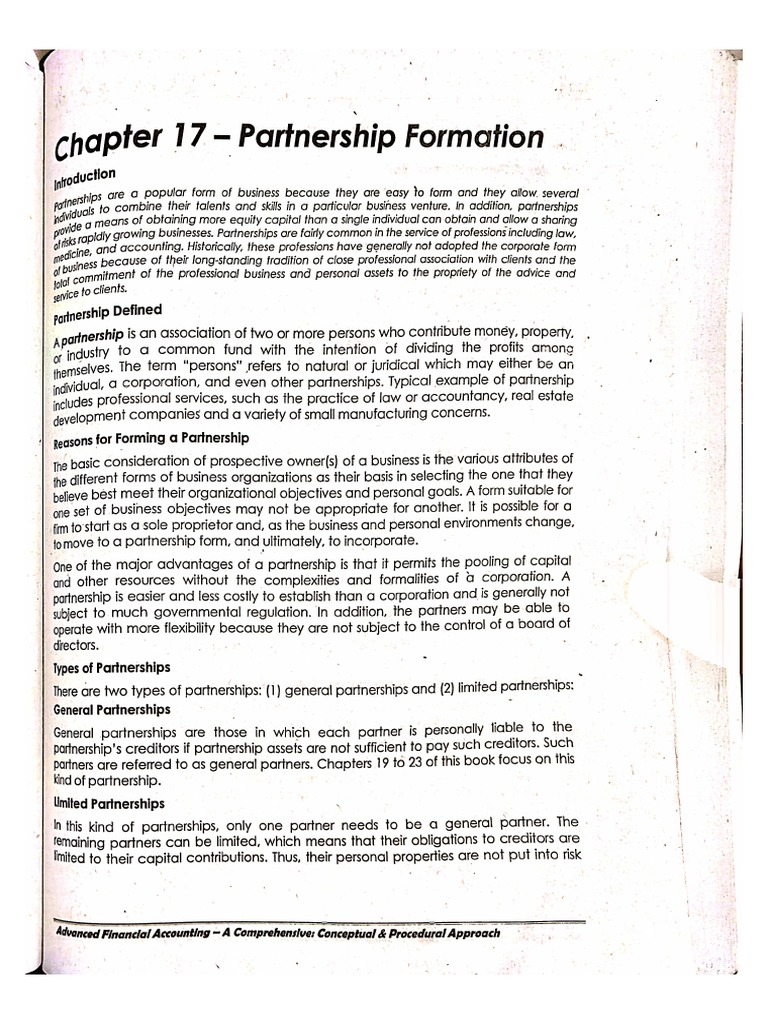 CH 18 - Partnership Operation | PDF