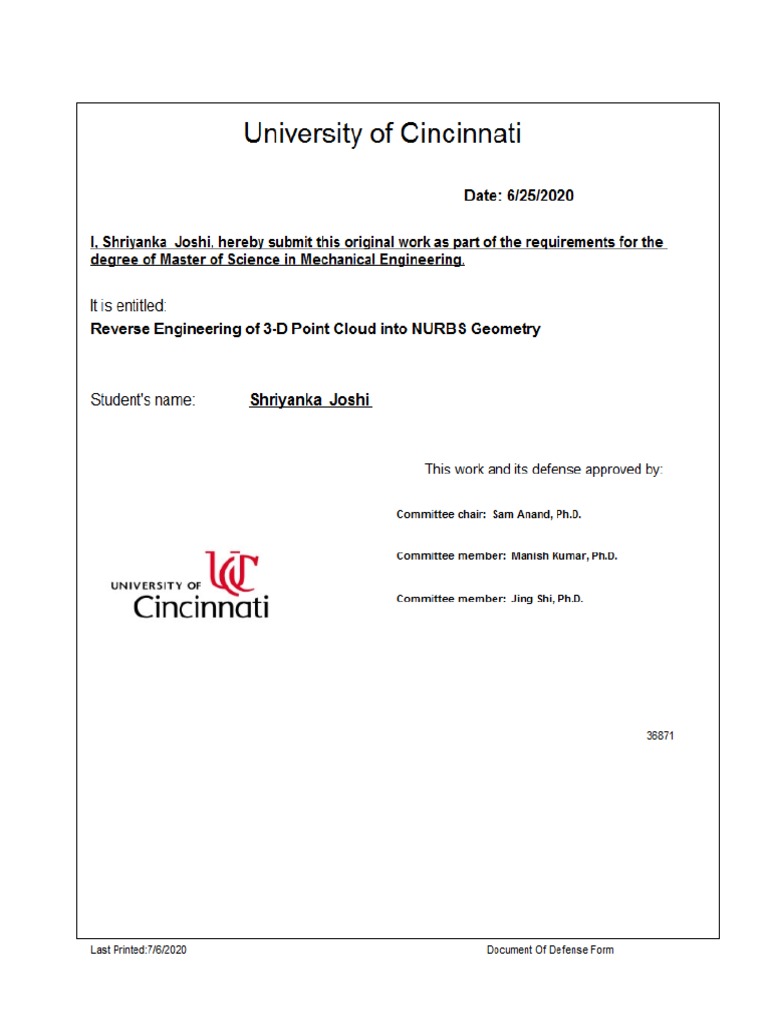 Reverse Engineering of 3-D Point Cloud Into NURBS Geometry | Download ...