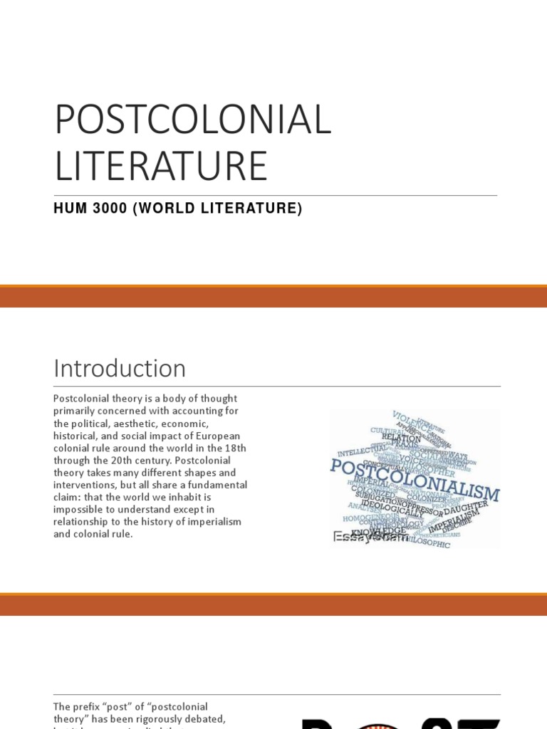 Postcolonial Literature | PDF | Postcolonialism | Philosophical Movements