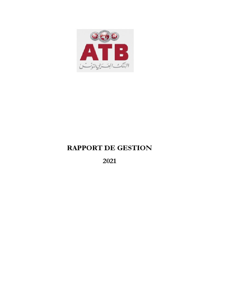 Rapport de gestion ATB 2021 | PDF | Banques | Action (Finance)
