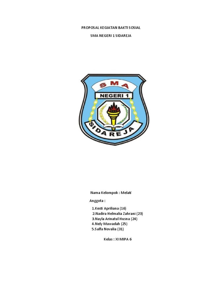 Proposal Bakti Sosial | PDF | Ilmu Sosial