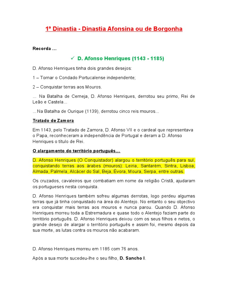 1 Dinastia | PDF | Portugal