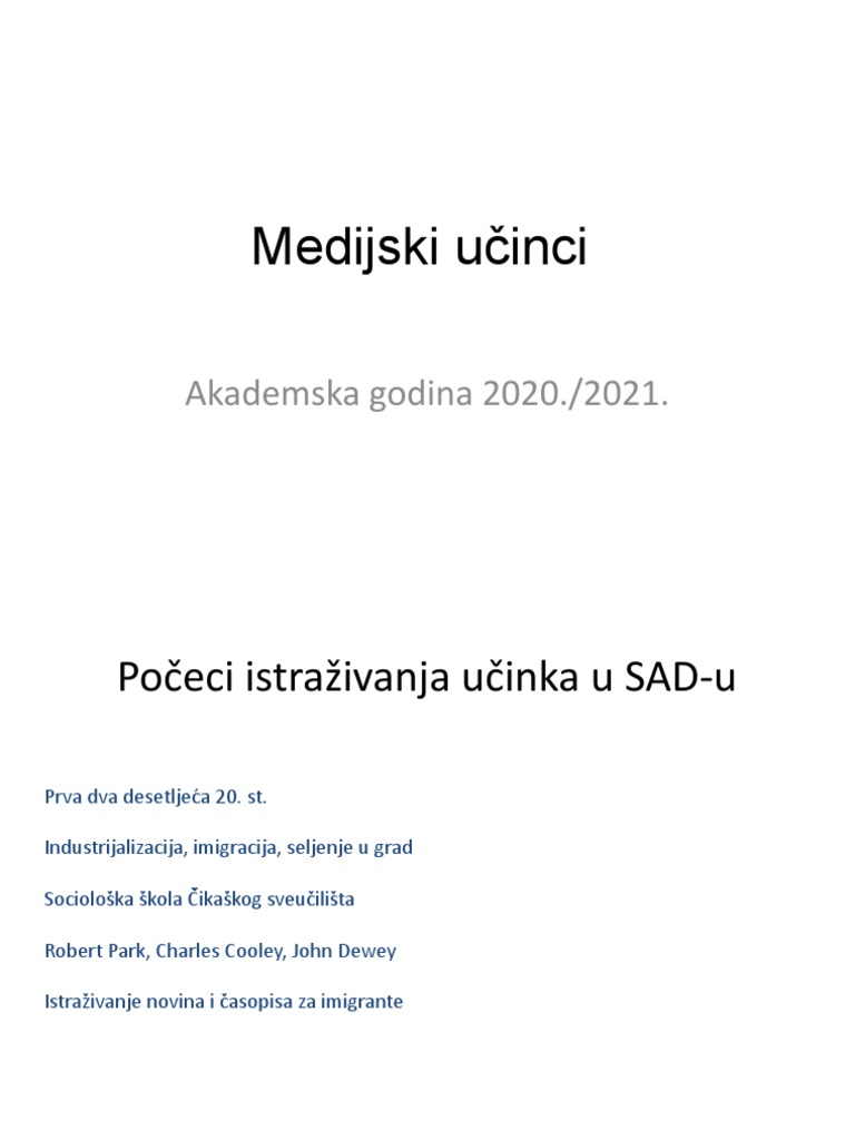 Medijski Ucinci SM5 | PDF