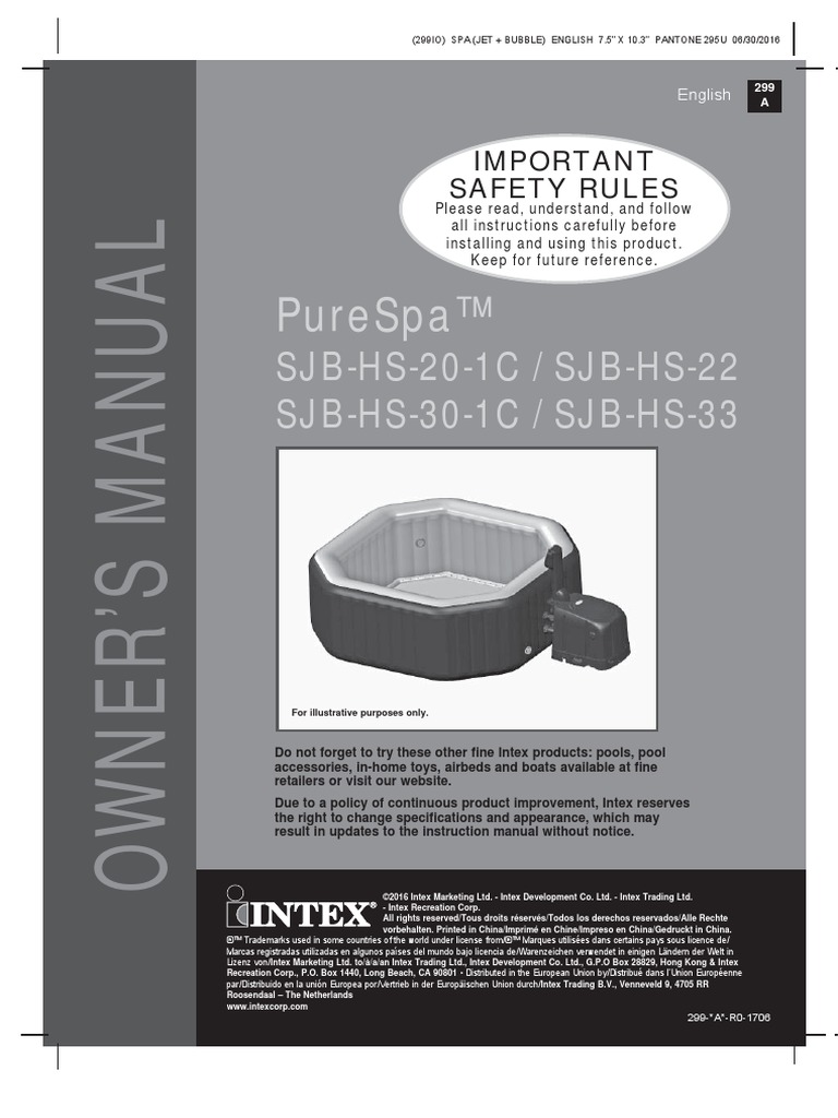 Jet Bubble Deluxe SJB HS 20 1C SJB HS 30 1C 4 6 Person Octagonal | PDF ...