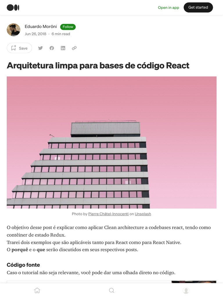 Arquitetura Limpa para Bases de Código React - by Eduardo Morôni ...
