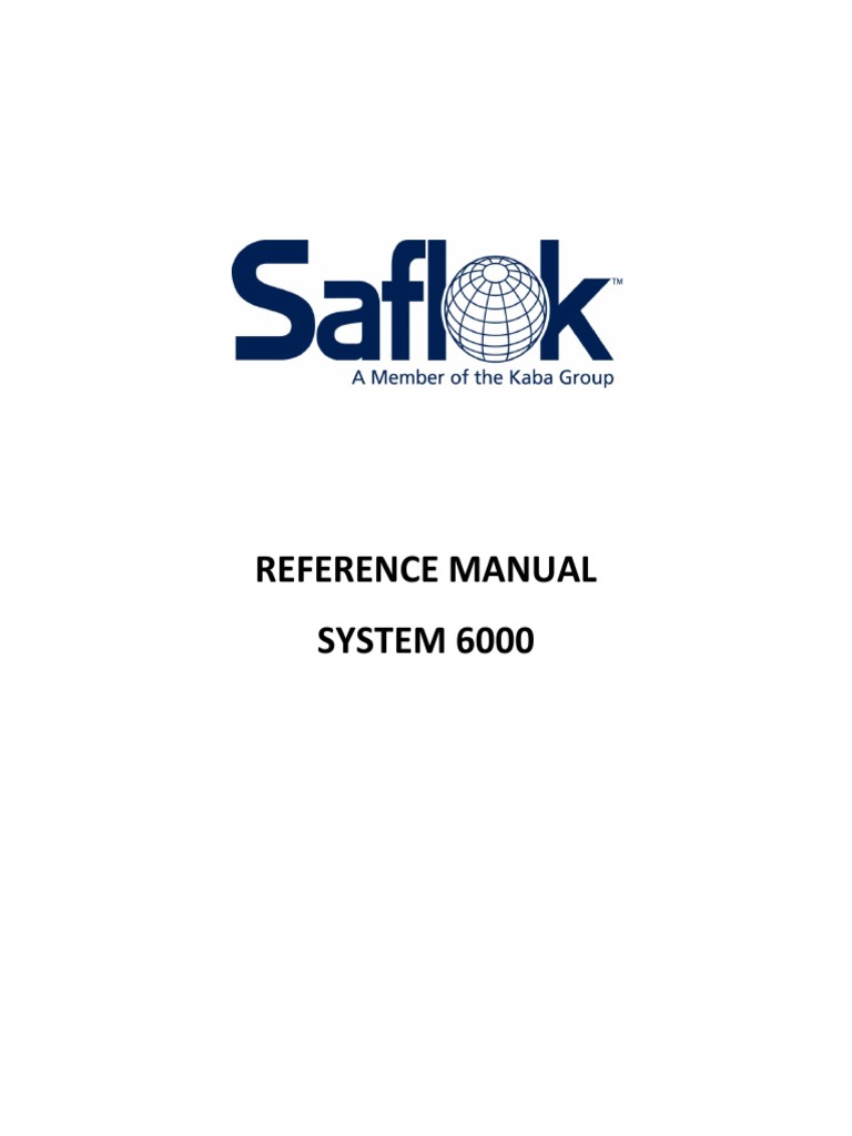System 6000 Reference Manual PDF | PDF | Installation (Computer ...