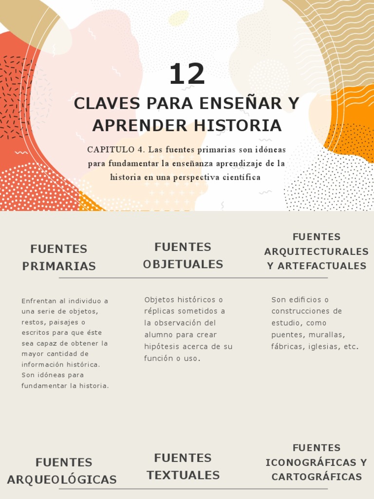 12 Ideas Claves para Enseñar y Aprender Historia. Capitulo 4 | PDF ...