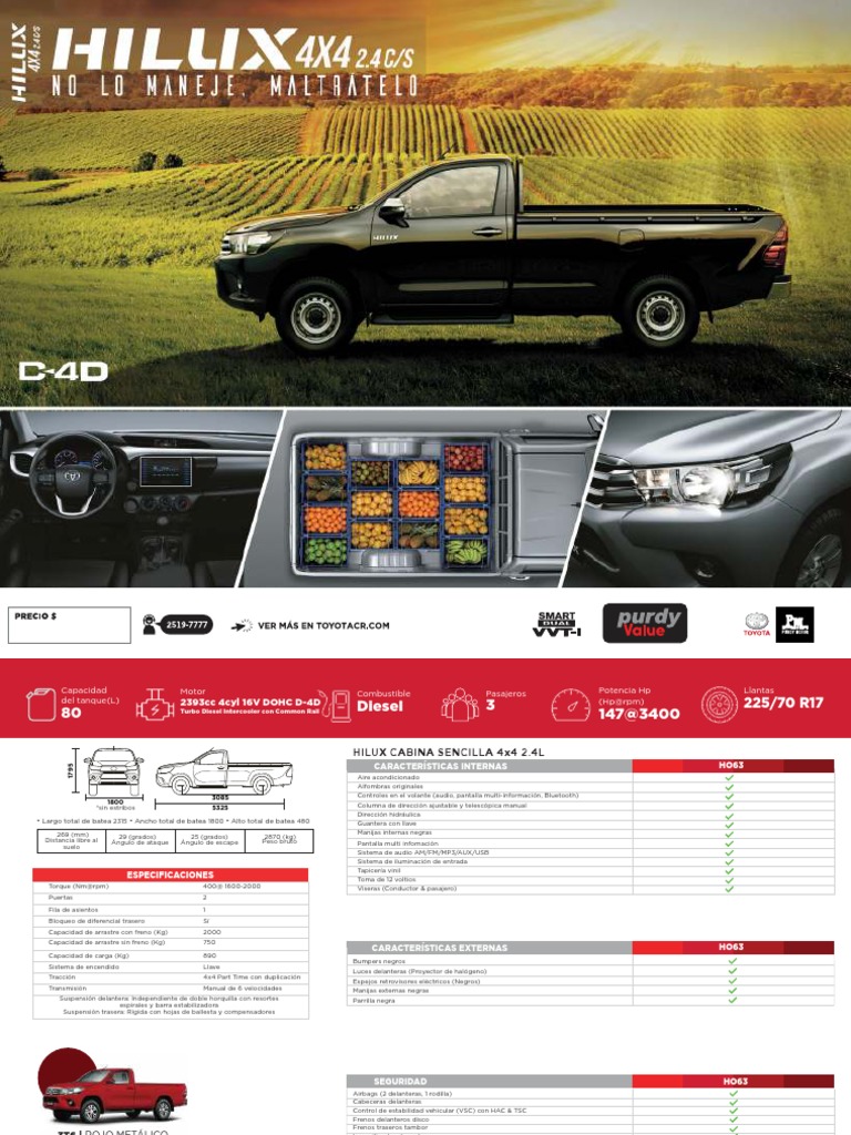 Ficha Técnica | PDF | Tracción en las cuatro ruedas | Vehículos