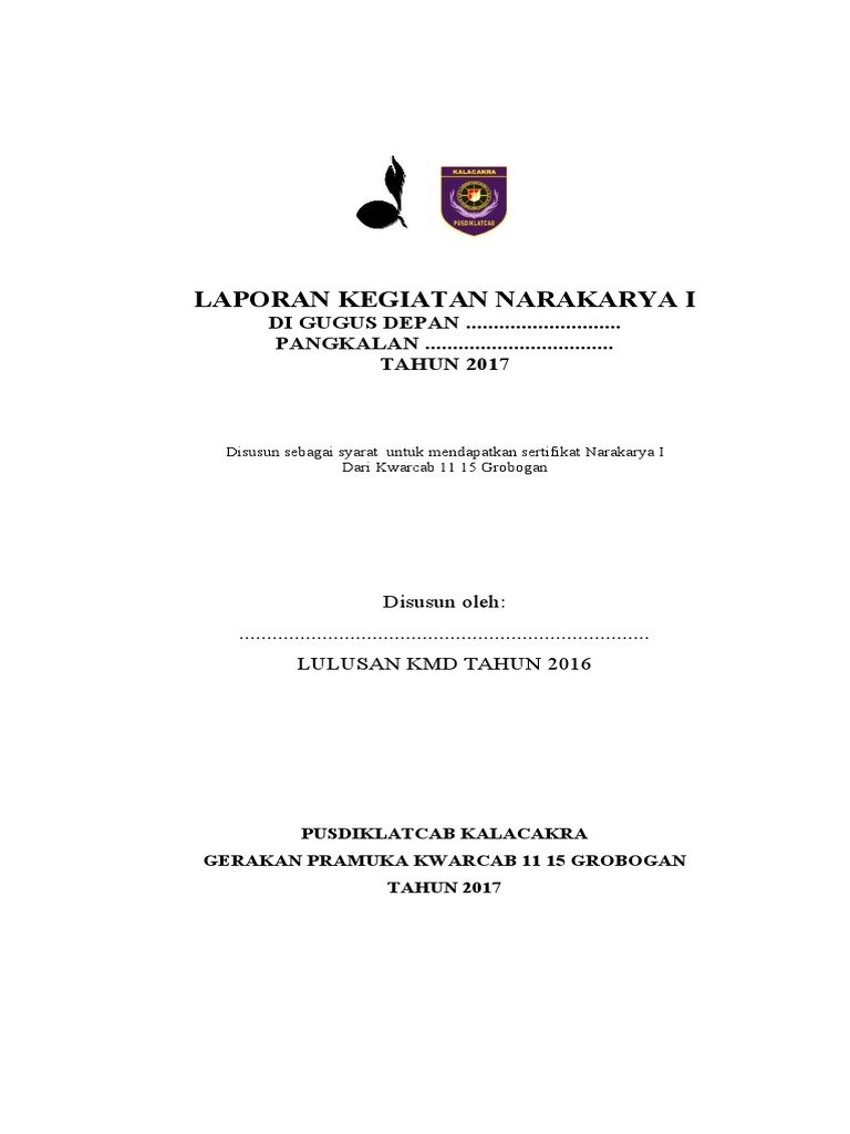 Contoh Laporan Narakarya KMD | PDF