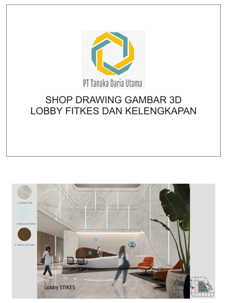 Shop Drawing Pemasangan Rangka Dan Kaca | PDF