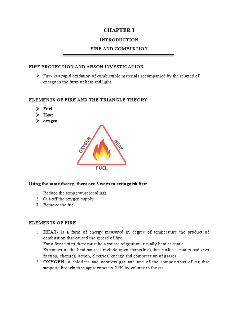 Understanding Fire: Classifying Fires, Stages of Combustion, and Elements of Effective Fire ...