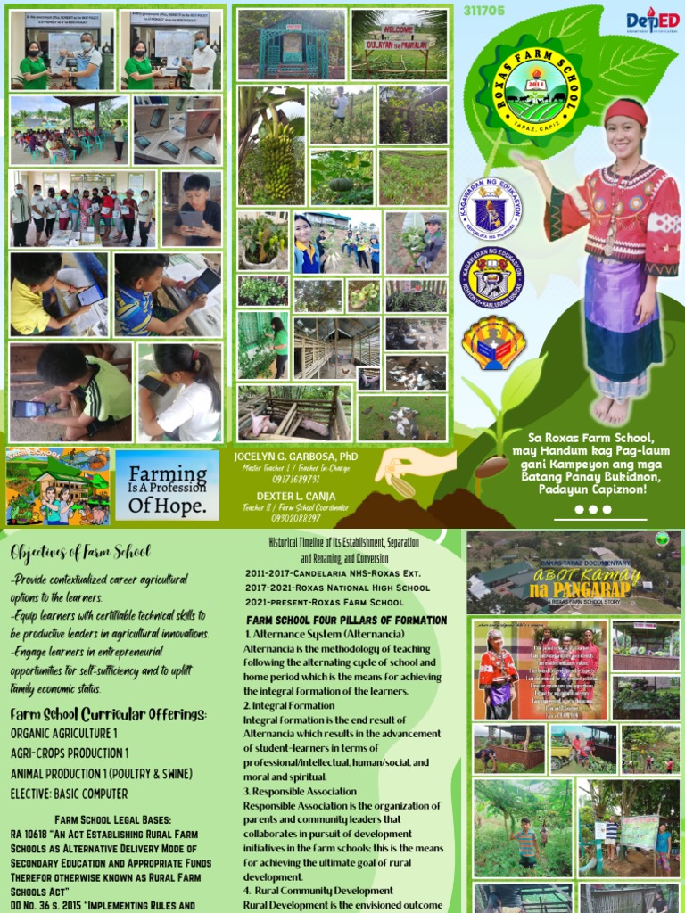 ROXAS FARM SCHOOL Trifold Brochure | PDF