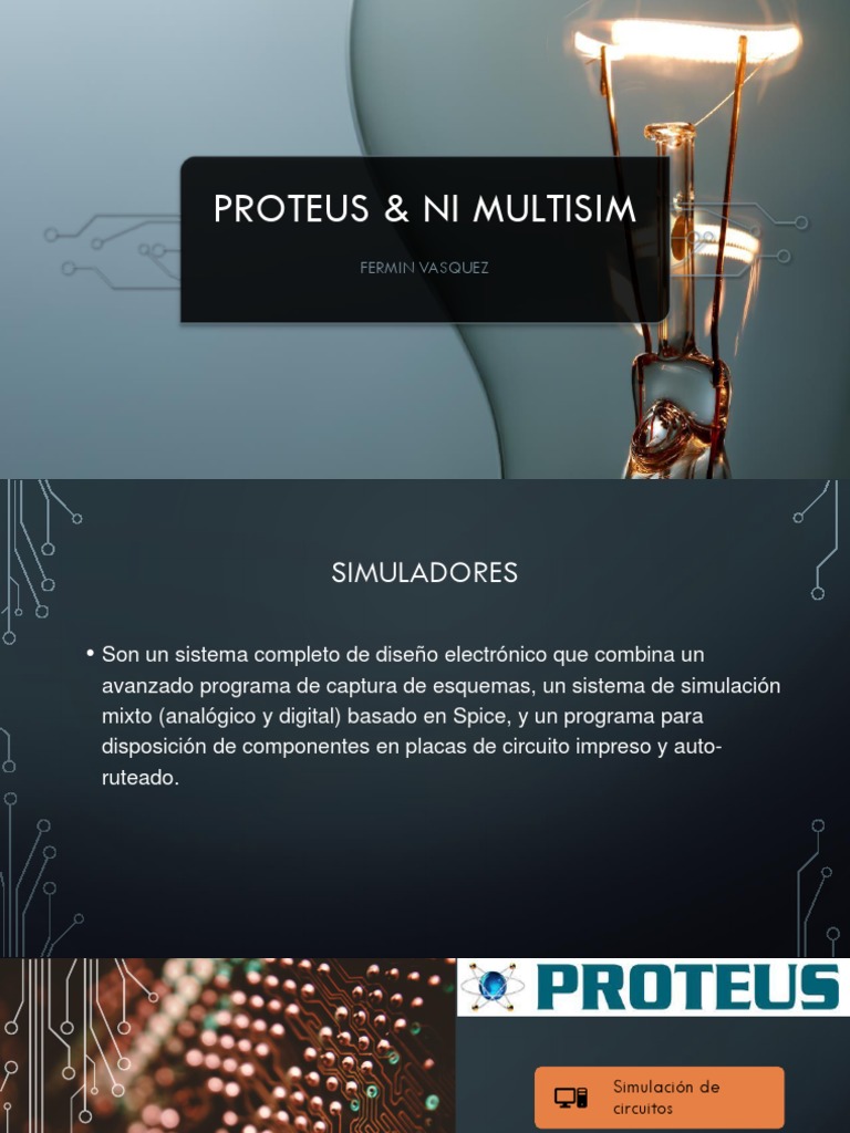 Proteus & NI Multisim | PDF | Placa de circuito impreso | Microprocesador