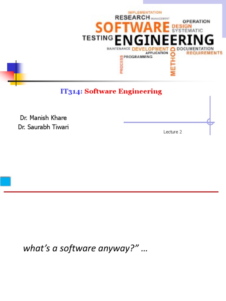 Lecture 2 | PDF | Software | Software Engineering