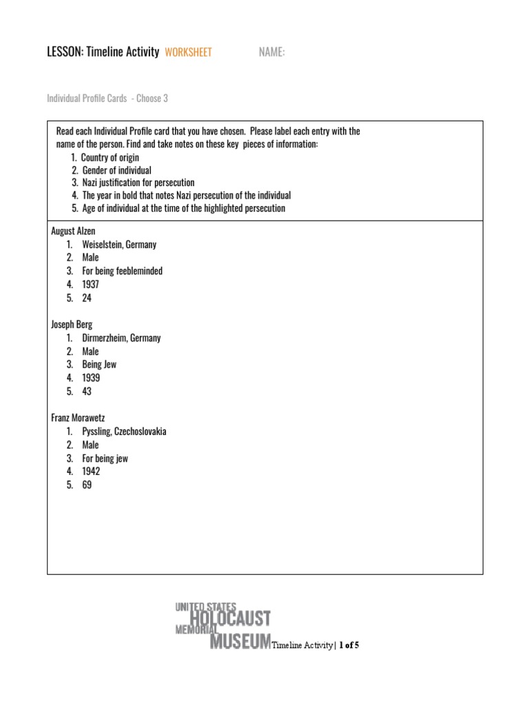 Angel sanchez-Timeline-Activity-Worksheet | PDF | Adolf Hitler | Nazi ...