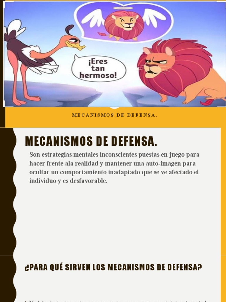 Mecanismos de Defensa: Estrategias y Tipos | PDF