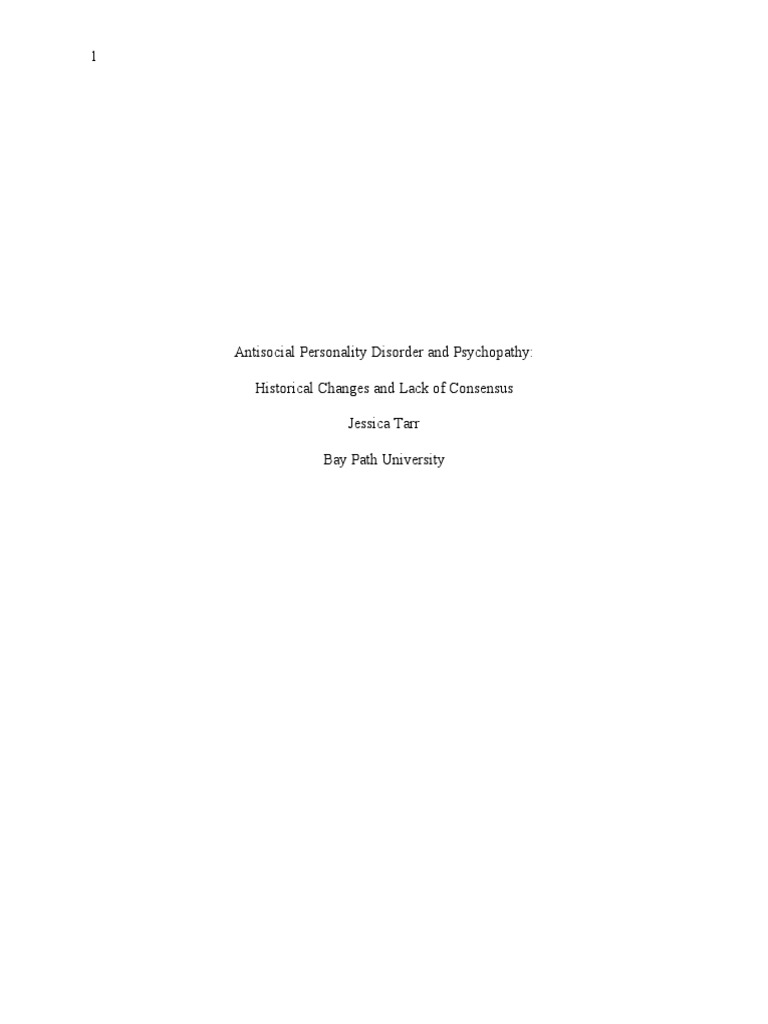 Research Paper - Psychopathology | PDF | Antisocial Personality ...