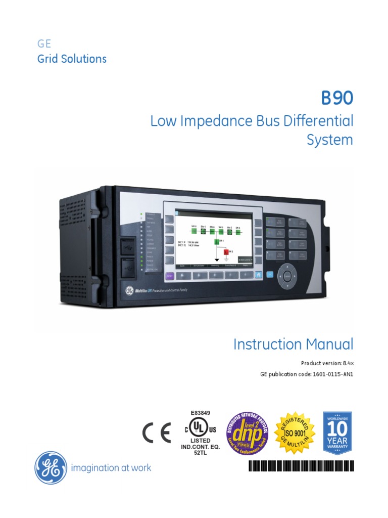 Low Impedance Bus Differential System: Grid Solutions | PDF | Input ...
