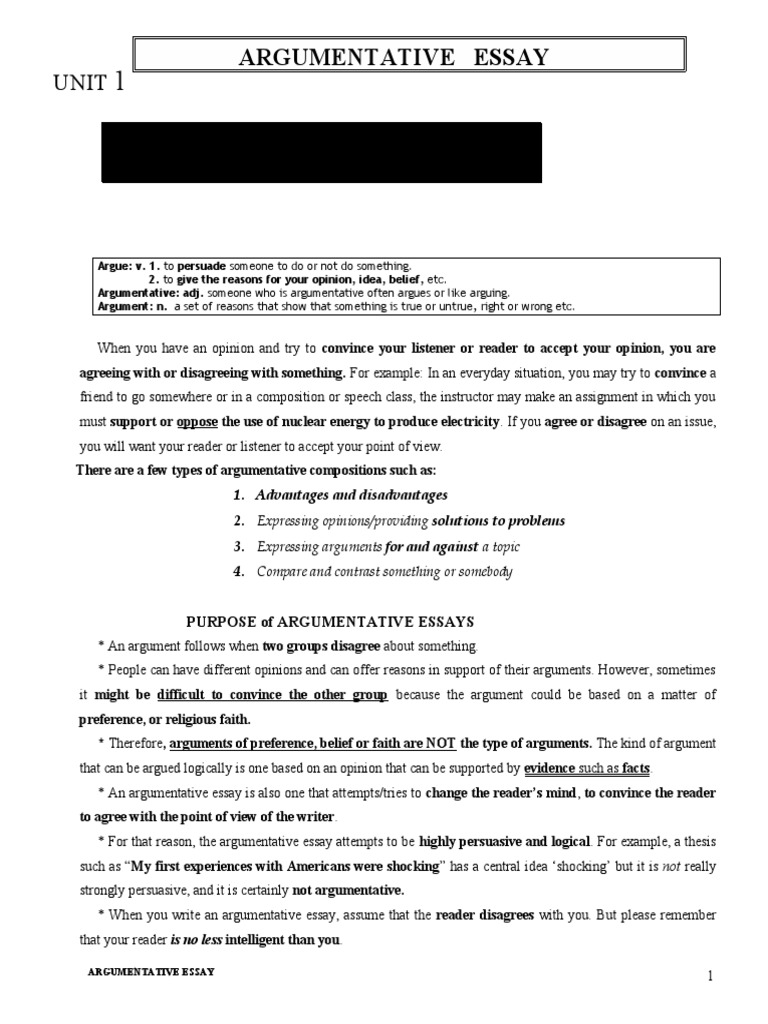 Argumentative Essay | PDF | Animal Testing | Argument