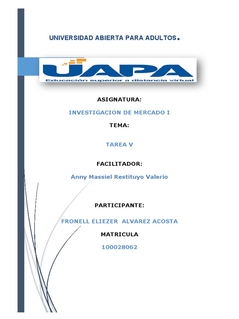 Tarea 5 Investigacion de Mercado | PDF | Residuos | Mercado (economía)