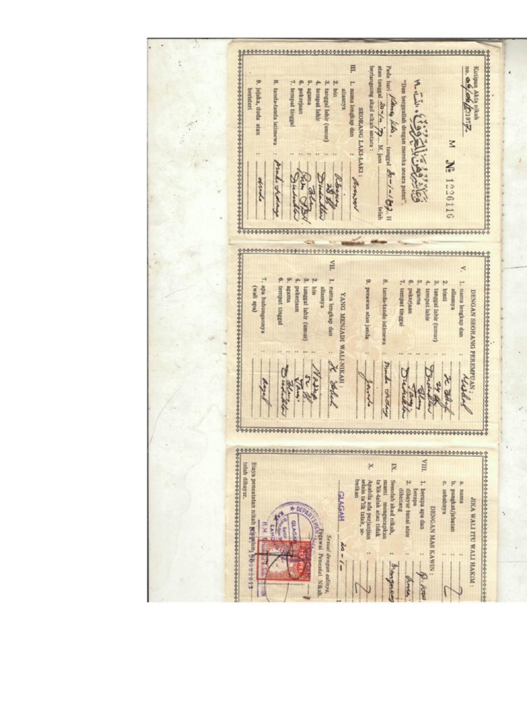 buku nikah-1 | PDF